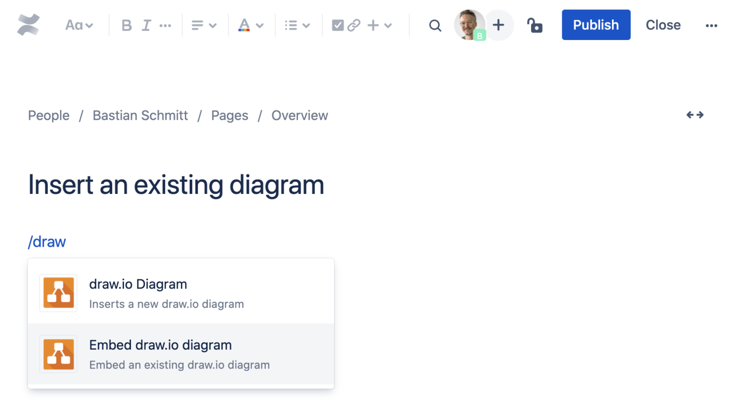 在Confluence页面上添加一个draw.io图 | Draw